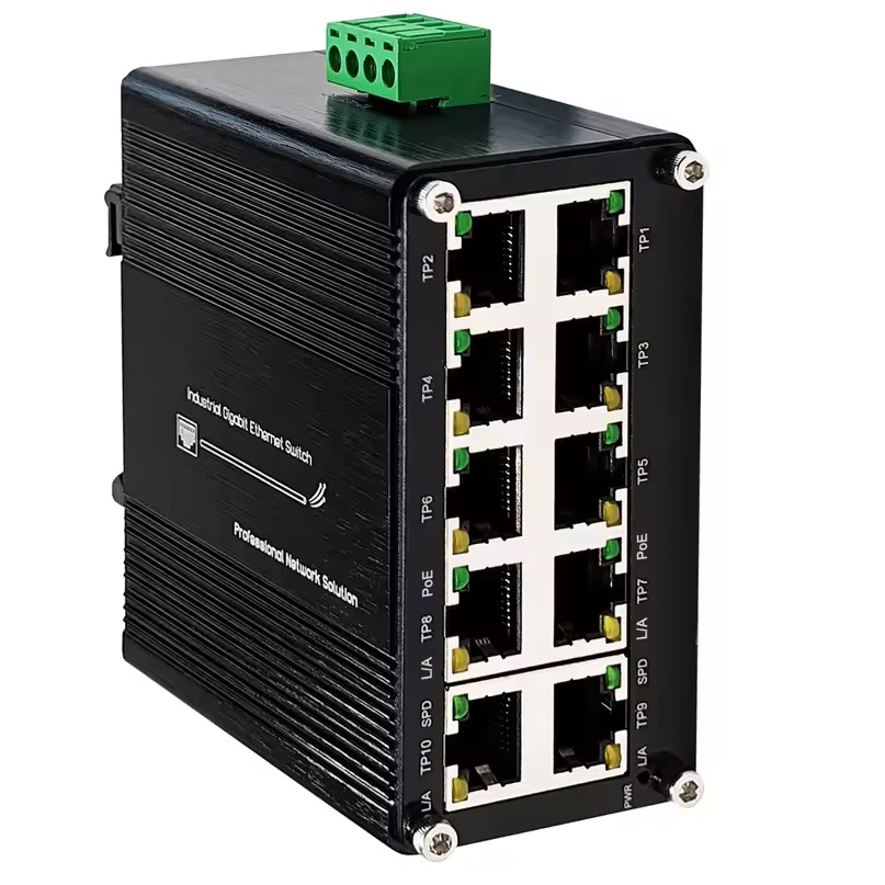 Shop DC PoE Switch | Industrial | 10-Port Online | UBWH Australia