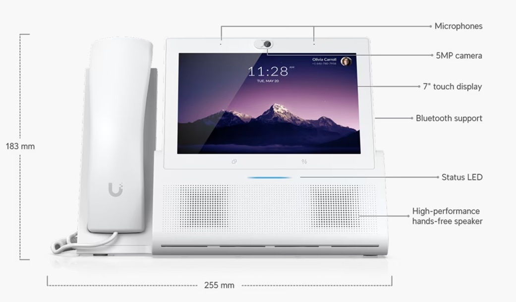 Shop UniFi Talk G2 Touch Max Phone | White Online | UBWH Australia